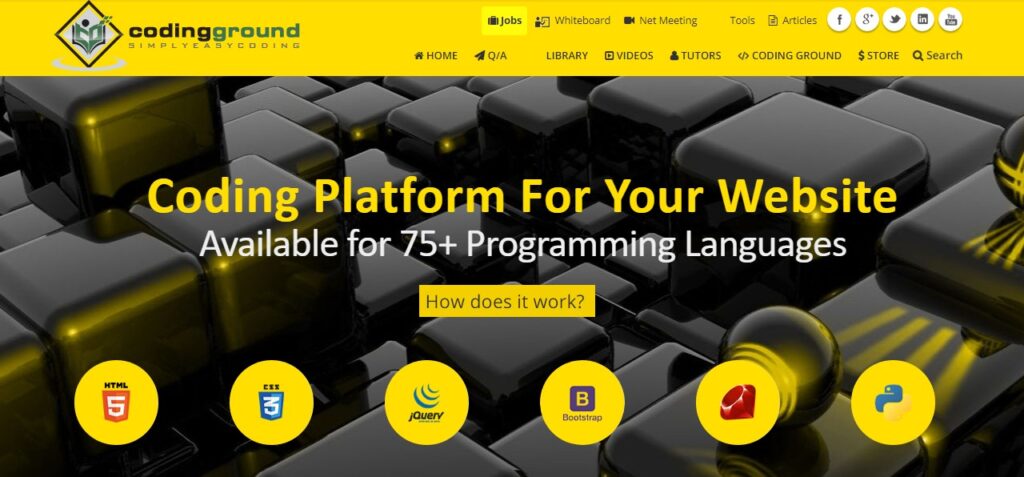面倒なインストールは一切不要！ダブルクリックだけでプログラミング学習できる。Coding Ground で色々なプログラミング言語を試してみよう！2021年最新版 - Lifelong ...